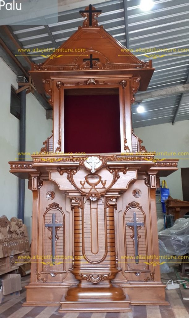 Tabernakel Untuk Gereja Katolik | Alta Jati Furniture