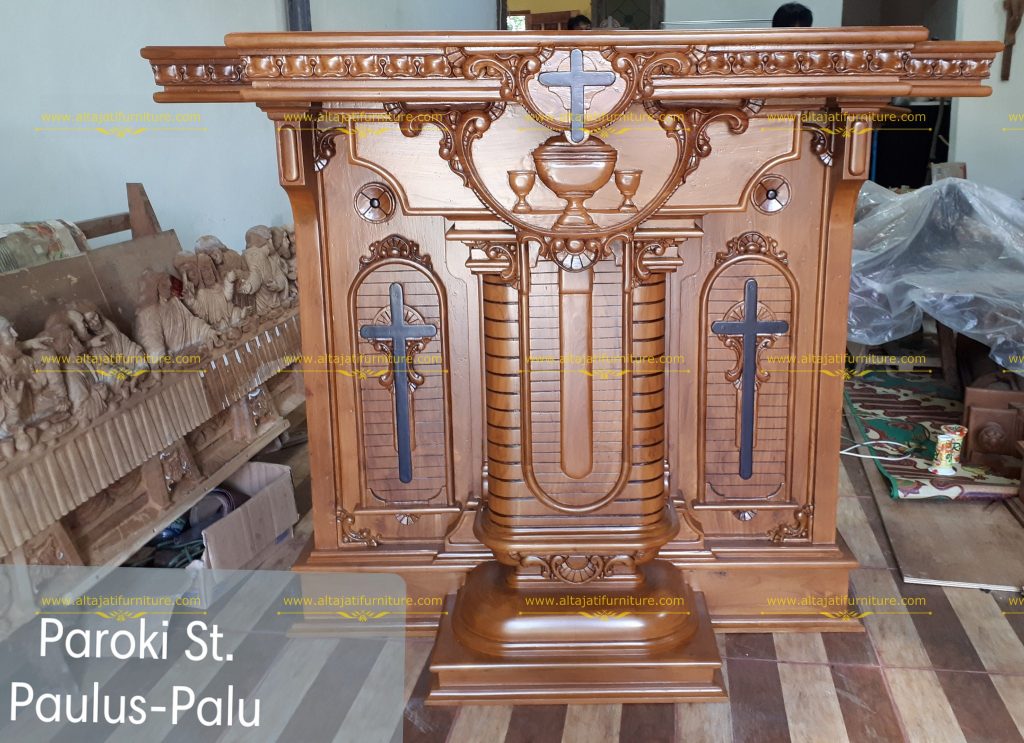 Tabernakel Untuk Gereja Katolik | Alta Jati Furniture