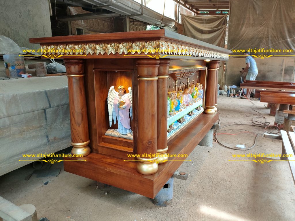 Meja Altar Jati Ukiran Perjamuan | Alta Jati Furniture
