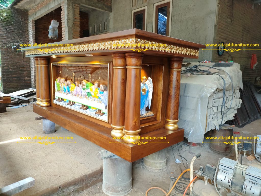 Meja Altar Jati Ukiran Perjamuan | Alta Jati Furniture
