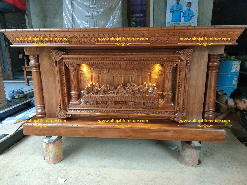 Meja Altar Katolik Kayu Jati | Alta Jati Furniture